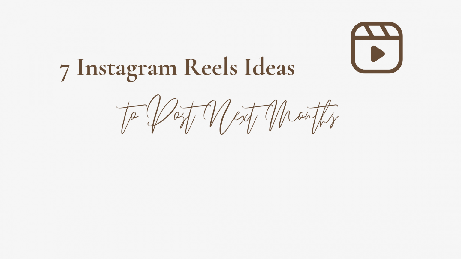 7 Instagram Reels Ideas to Post Next Months - Josei - Creative ...
